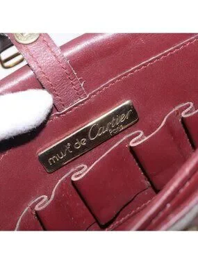 Cartier | Bags | Authentic Cartier Must Line Shoulder Bag Leather ...